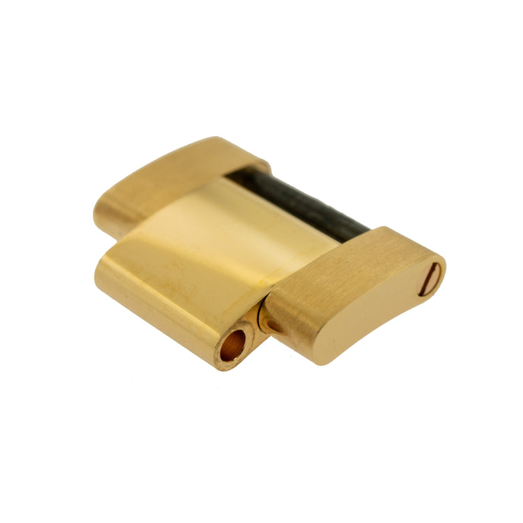 Rolex 18K Yellow Gold 16.5mm Oyster Link w Black Ceramic Tube ...